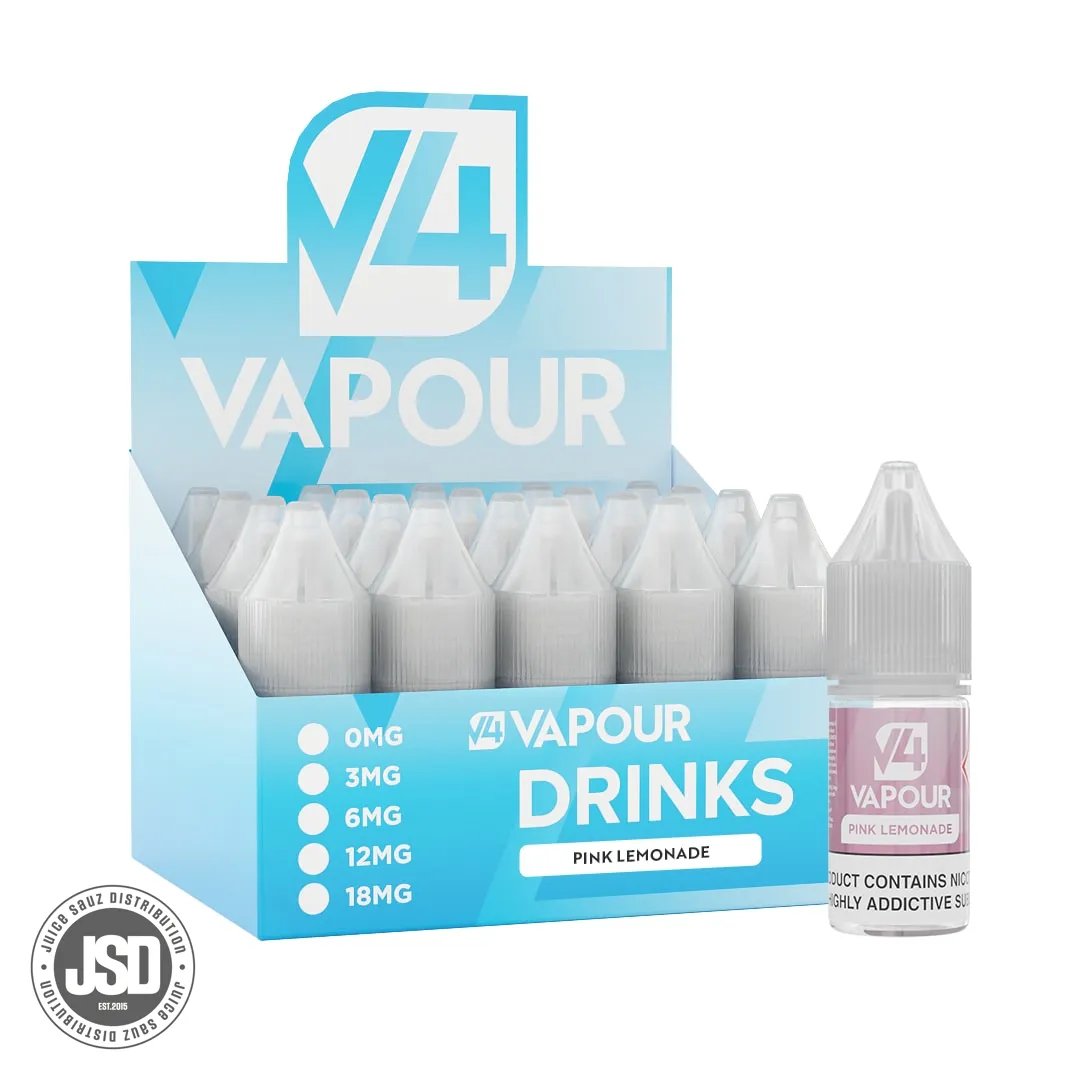 V4 Vapour 50/50 E-liquid Drinks Flavour - Box of 20